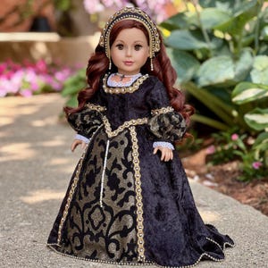 Catherine of Aragon - Digital PDF Sewing Pattern Fits 18" Dolls - Doll ...