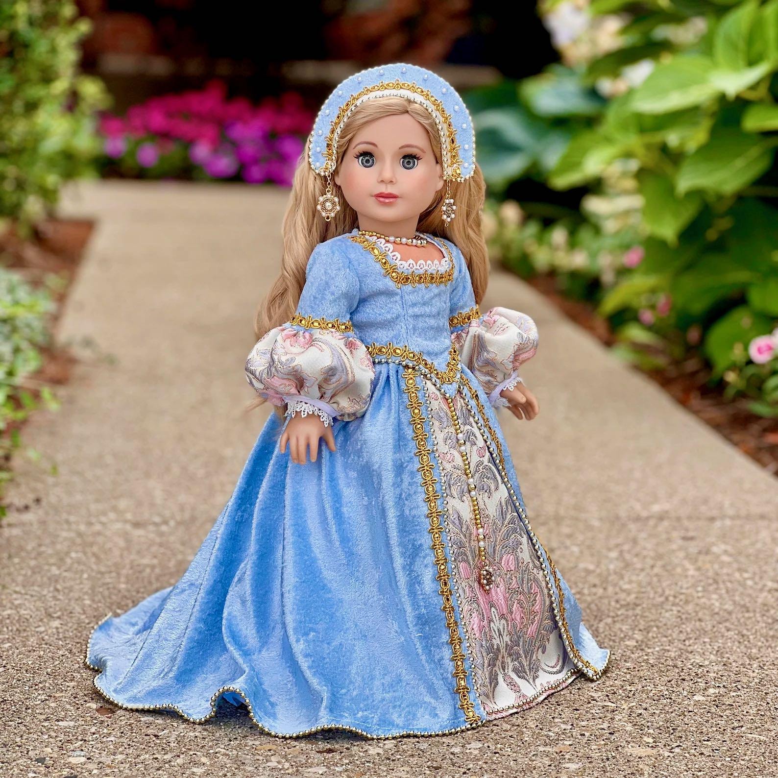 Catherine of Aragon - Digital PDF Sewing Pattern Fits 18" Dolls - Doll ...