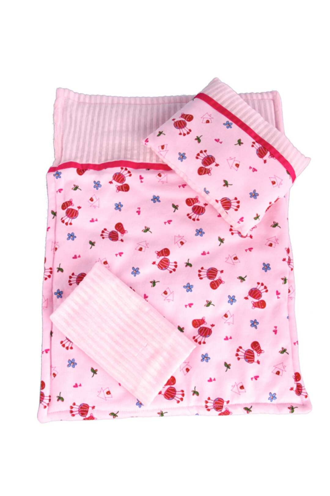 Perfect Bedding - Doll Accessories for 18 Inch Doll - Pink Cozy Bedding ...