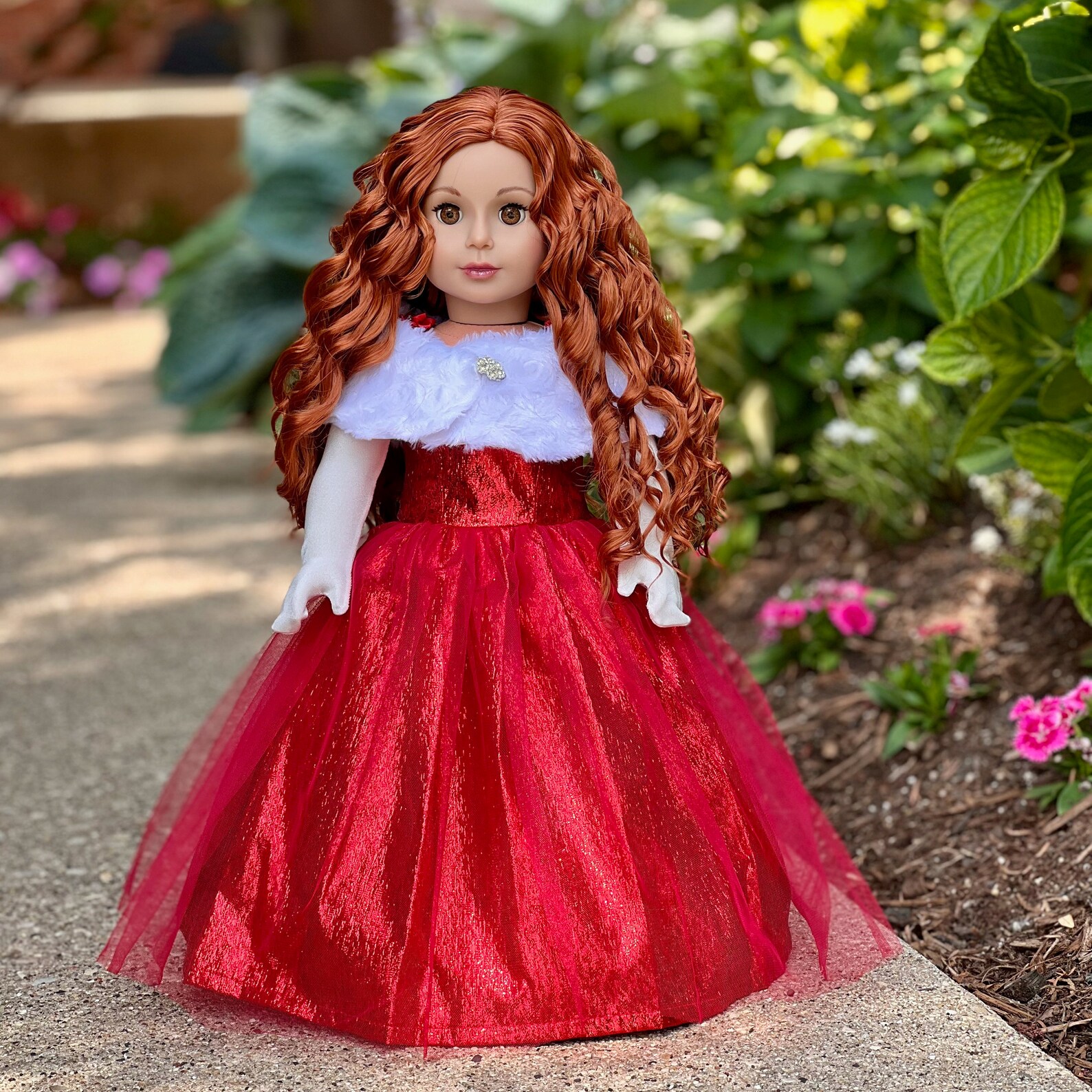 Lady in Red - 3 Piece Outfit - Red Gown, Gloves and Cape - Etsy