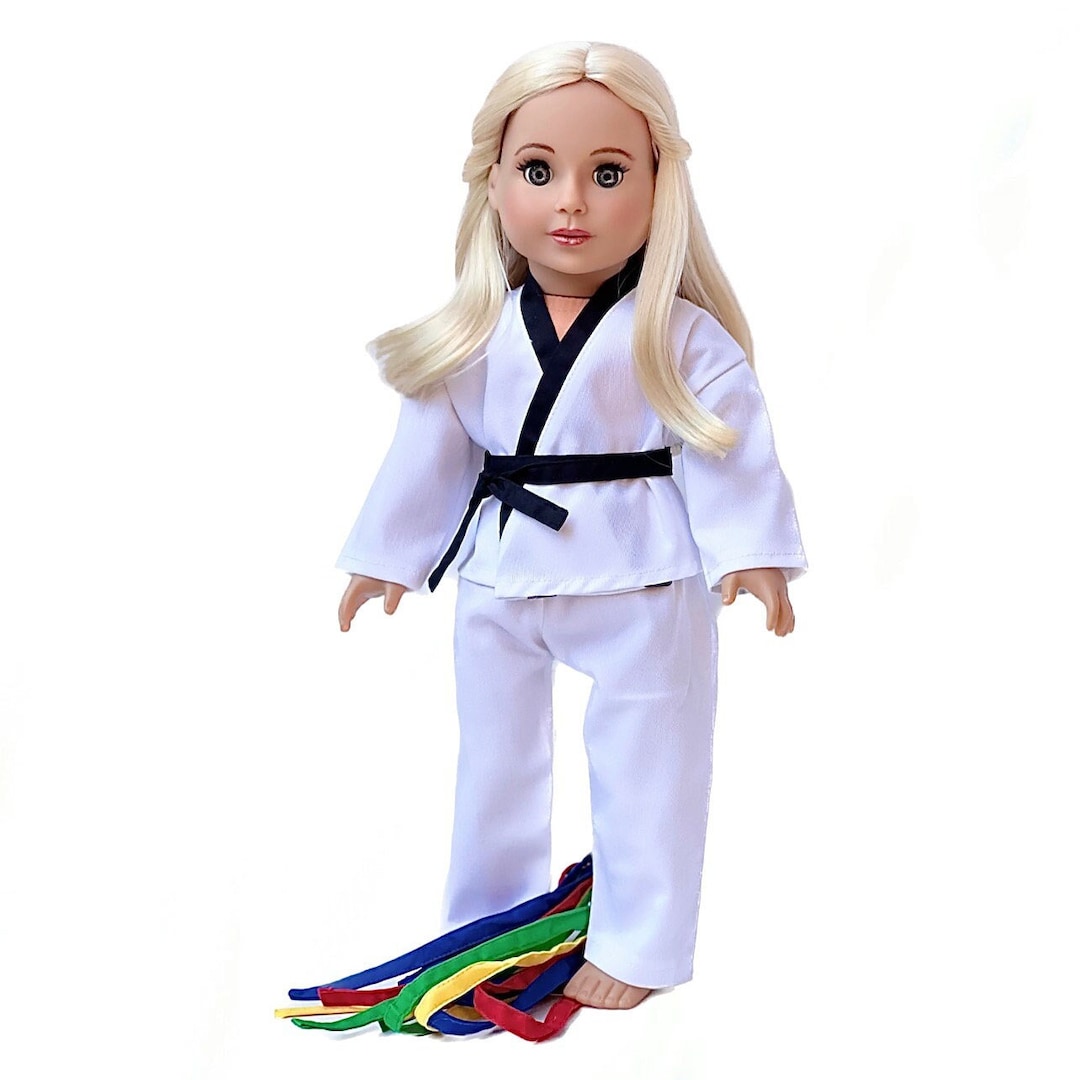 Yin and Yang Clothes Fits 18 Inch Doll Karate/tae Kwon Do Uniform ...
