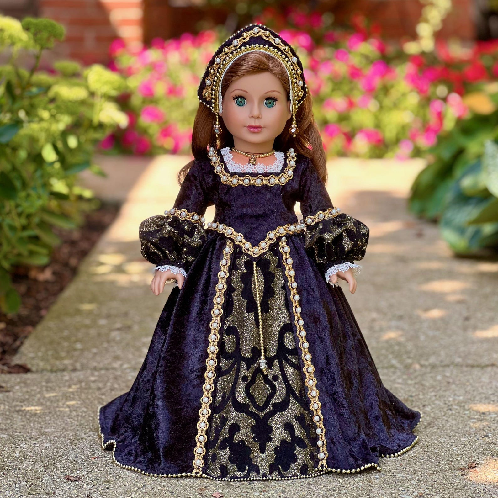 Catherine of Aragon - Digital PDF Sewing Pattern Fits 18" Dolls - Doll ...