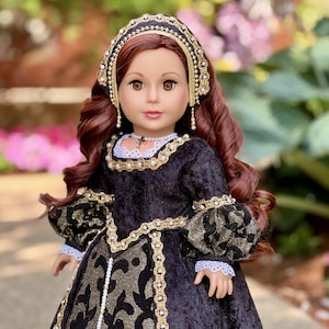 Catherine of Aragon Digital PDF Sewing Pattern Fits 18 Dolls Doll Tudor ...