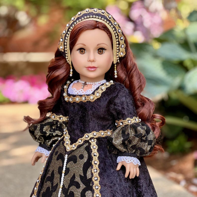 Catherine of Aragon - Digital PDF Sewing Pattern Fits 18" Dolls - Doll ...