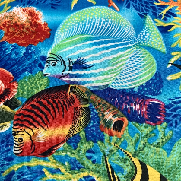 Tropical Fish Fabric - Etsy