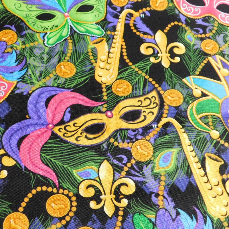 Mardi Gras Fabric - Etsy