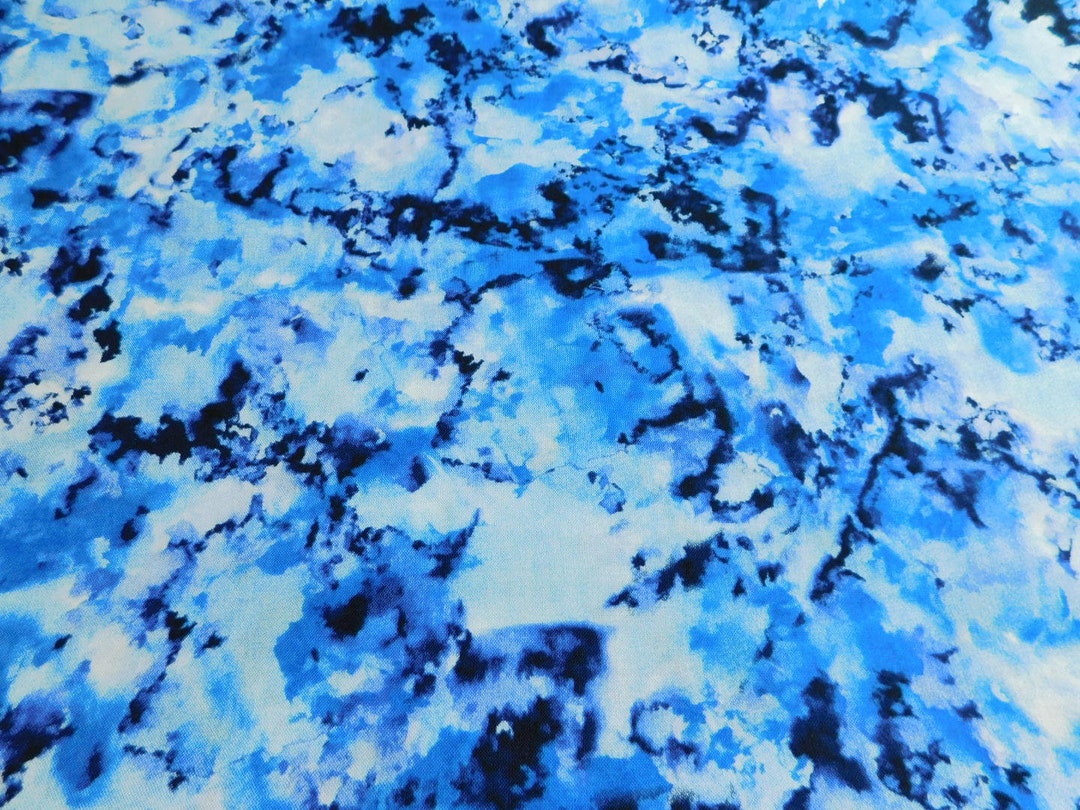 Blue Granite Pattern - One Continuous Cut - 1/2 Yard - Etsy