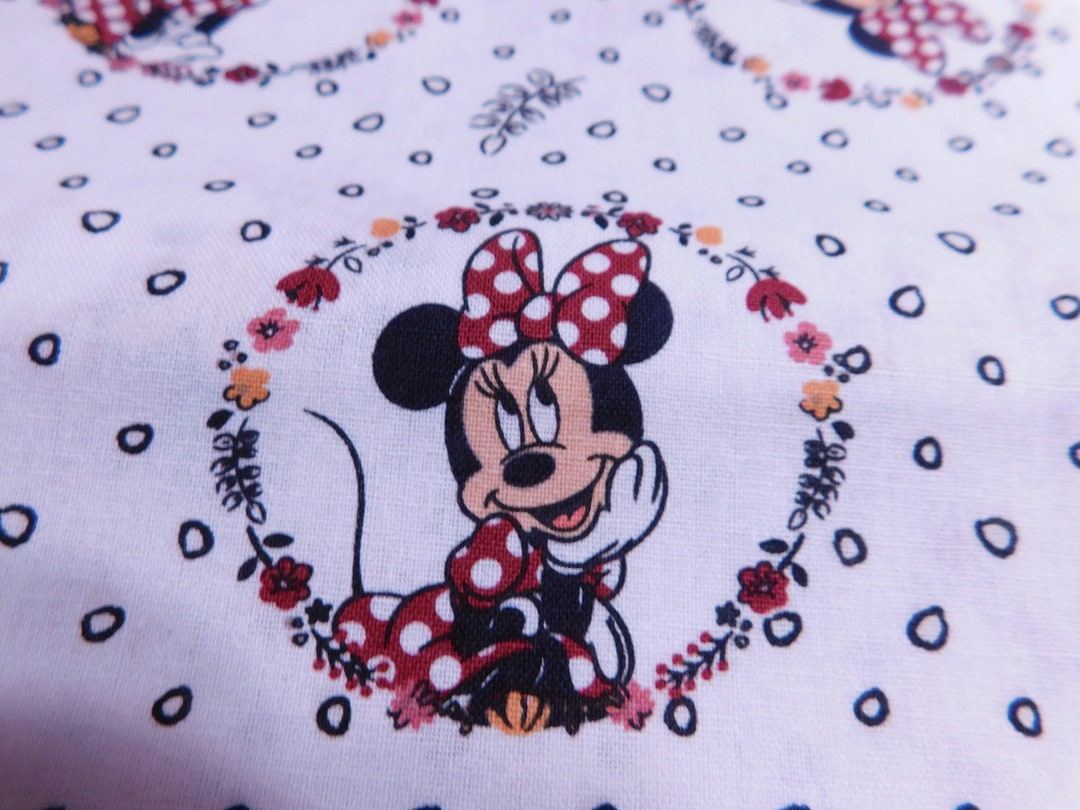 Disney Minnie Mouse in Her Red With White Polka Dot Dress and Bow - One ...
