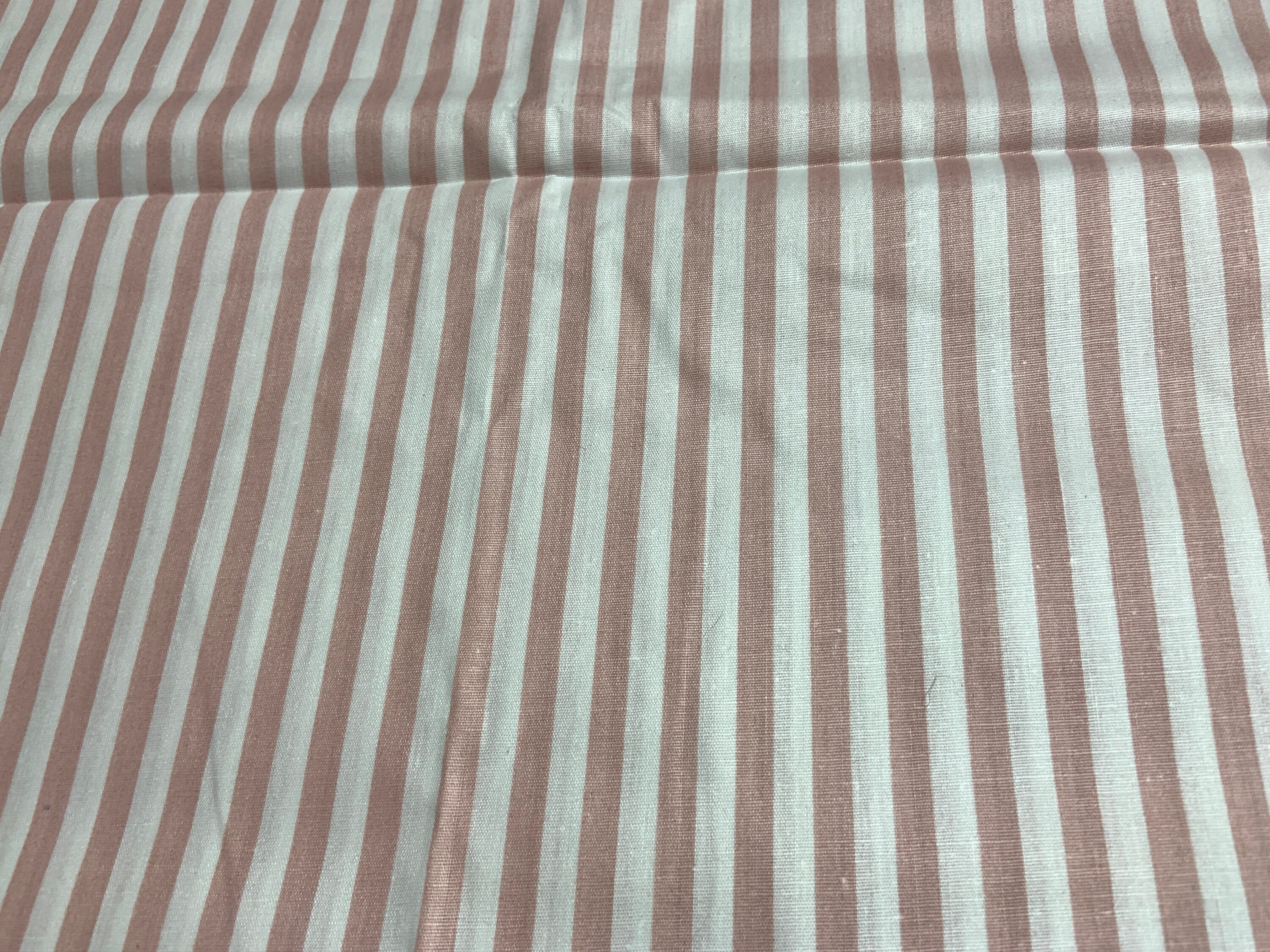 STRIPES Mauve Pink and White Stripe One Continuous Cut - Etsy UK