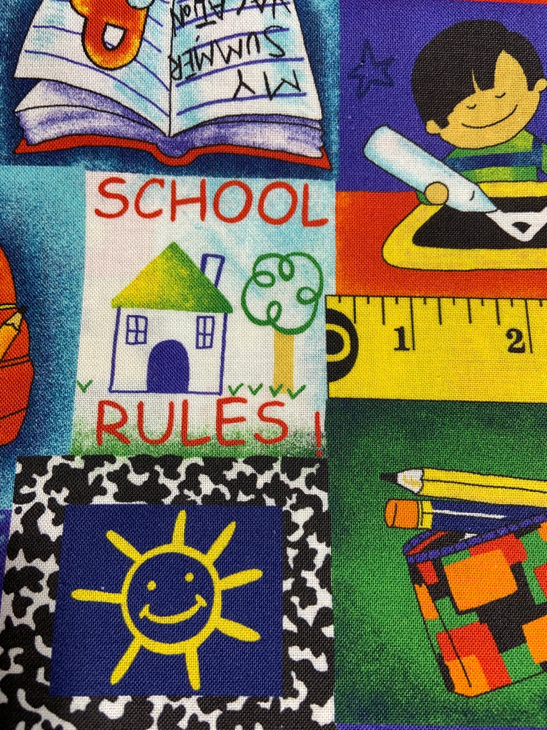 Spring Creative-kinder Kids Patch - One Continuous Cut - 1/2 Yard - Etsy