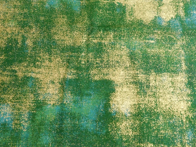 Moda Grunge-basic Grey-evergreen/gold-fabric is Sold by the | Etsy
