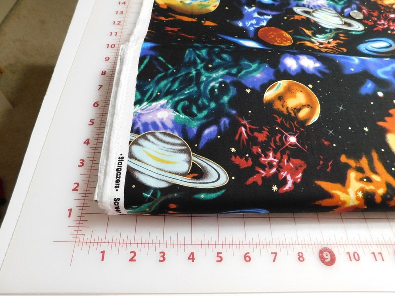 Large Planets One continuous cut 1/2 yard | Etsy