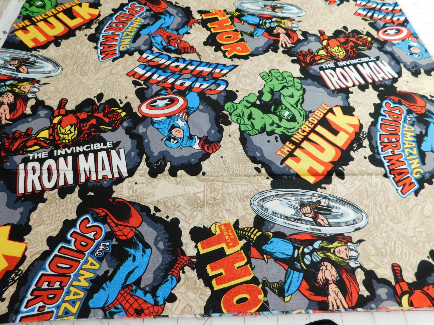 Springs Creative Marvel Comic Burst Pattern One Continuous - Etsy