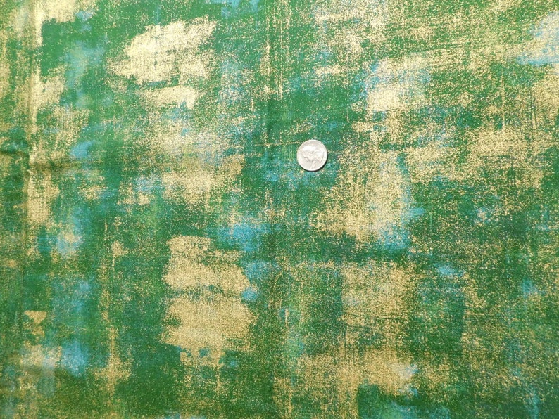 Moda Grunge-basic Grey-evergreen/gold-fabric is Sold by the | Etsy