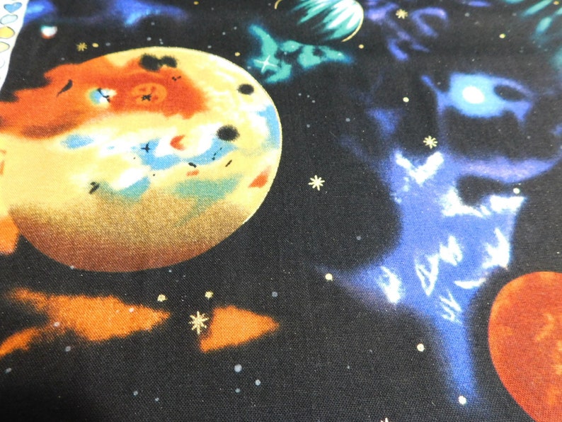 Large Planets One continuous cut 1/2 yard | Etsy