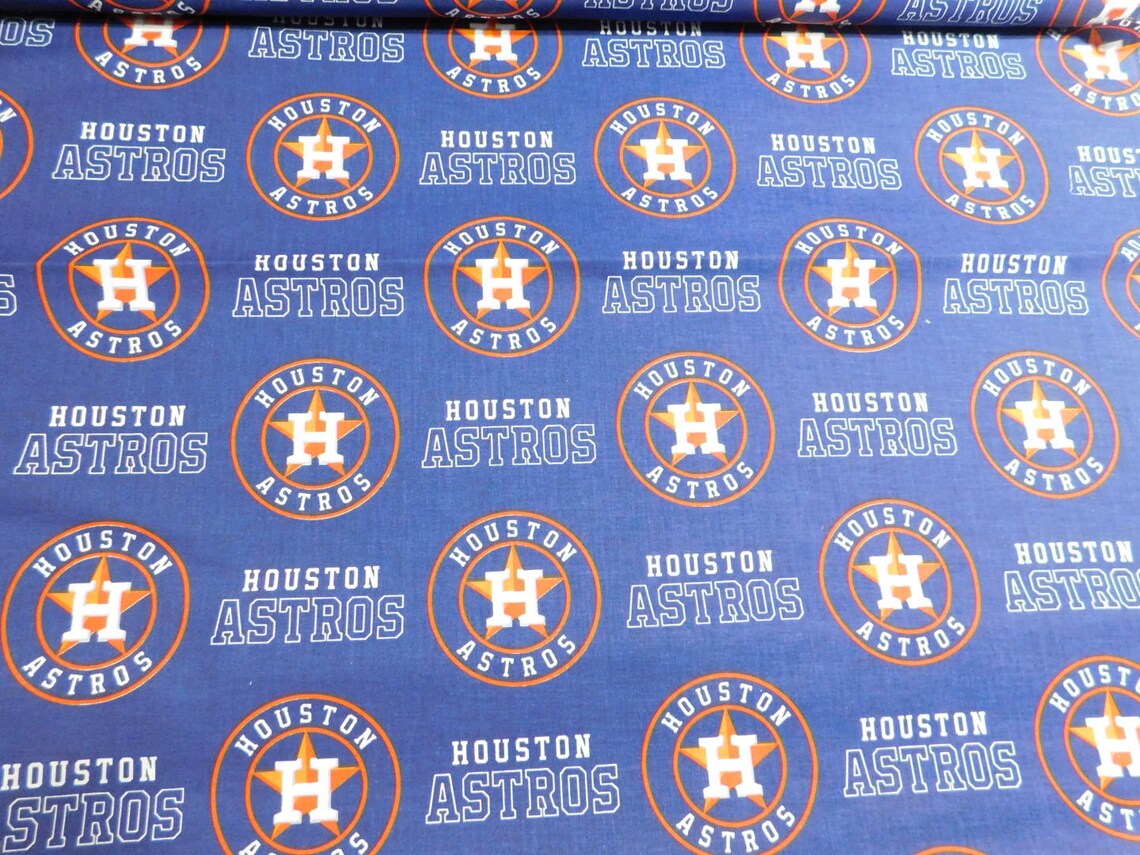 MLB Licensed Houston Astros Cotton 58 Wide-fabric is - Etsy UK