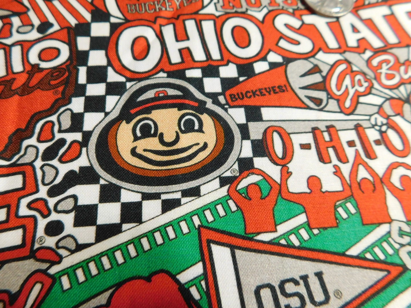 Ohio State Collegiate Cotton Fabric Buckeyes' Osu-one - Etsy UK