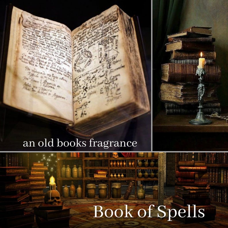 Book of Spells Soy Candle | Chocolate Sandalwood Black Tea Scented ...