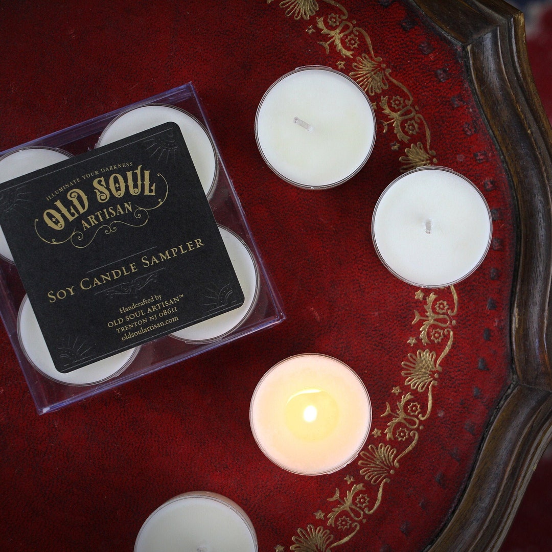 Soy Candle Sampler Tea Light Set | Choose Your Scents | Bookish ...