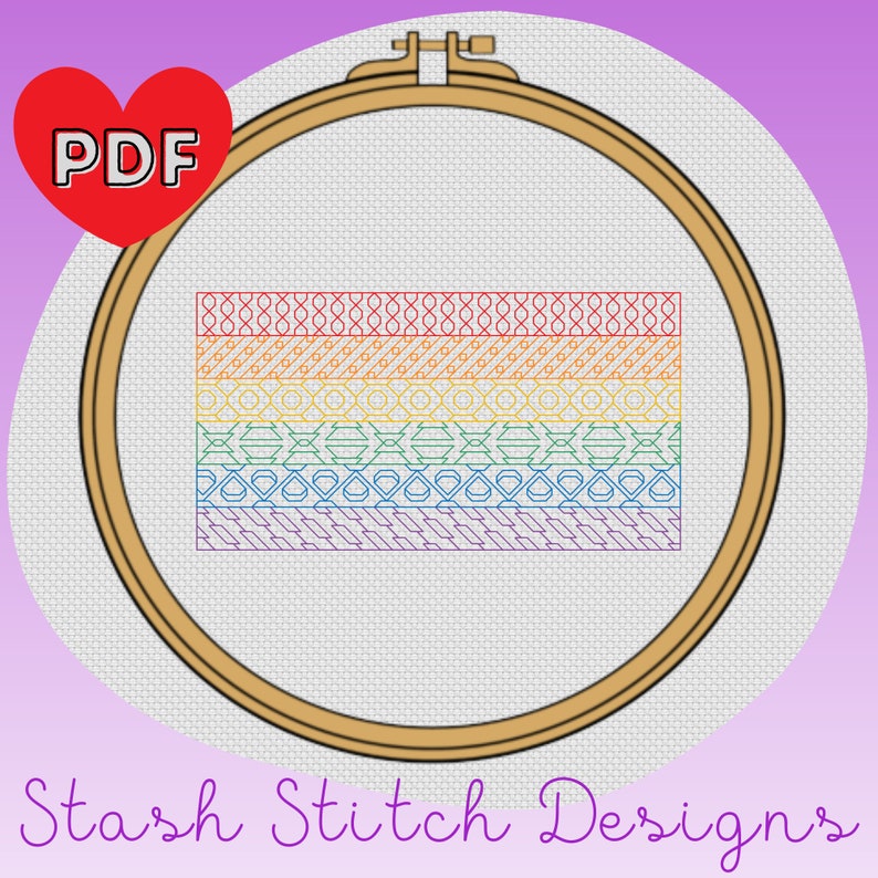 6 Amazing LGBT Cross Stitch Patterns | ava beck bucket