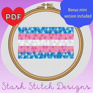 Transgender Pride Cross Stitch Pattern Set - Etsy