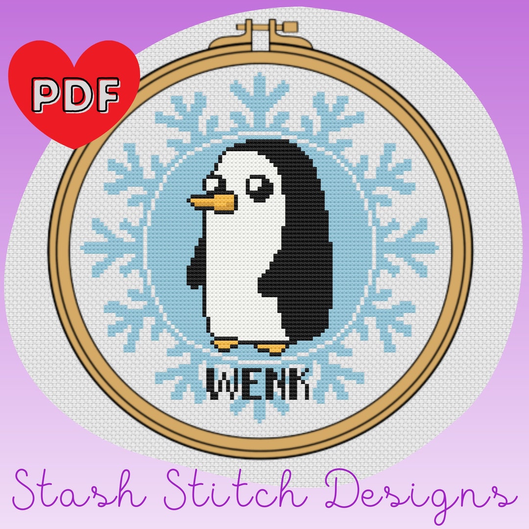 Gunther Penguin - Cross Stitch Pattern - Etsy