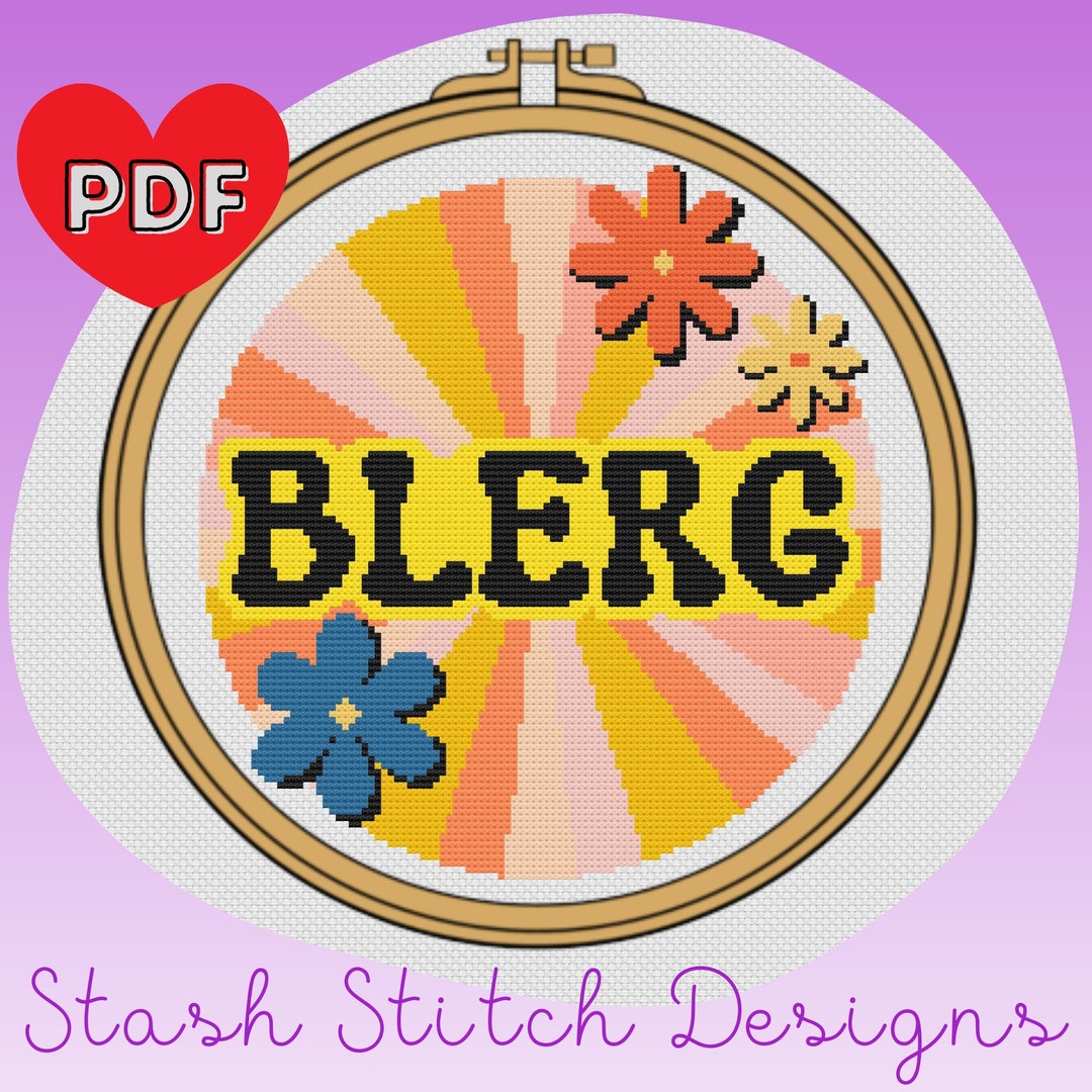 Blerg - 30 Rock - Cross Stitch Pattern - Etsy