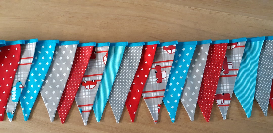 Cheerful Flag Garland, No. 089, 6 Meters Long With 19 Flags, With Cars ...