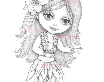 Hula Dancer Coloring Pages