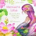 Mermaid & Lotus Watercolor Clipart, Siren, Wedding Flowers Invitation ...