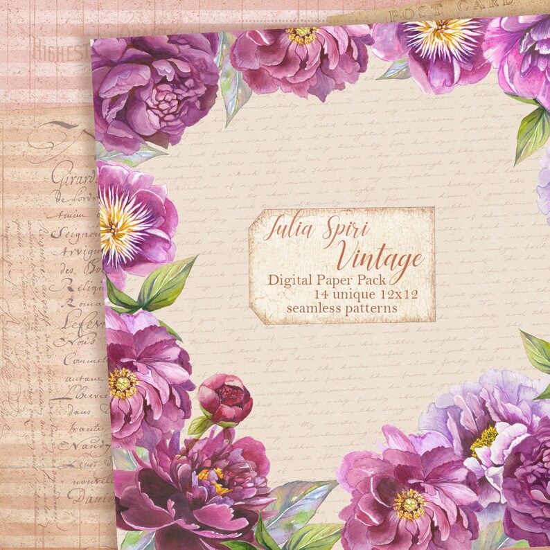 Old Digital Paper Rustic Notepad Letters Postage Stamp - Etsy