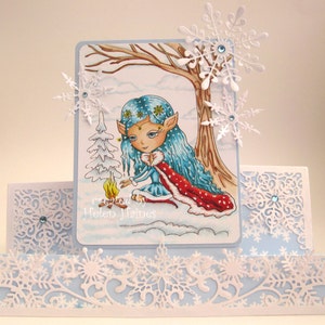 Digital Stamps, Digi Stamp, Coloring Pages, Digital Doll, Winter, Elf ...