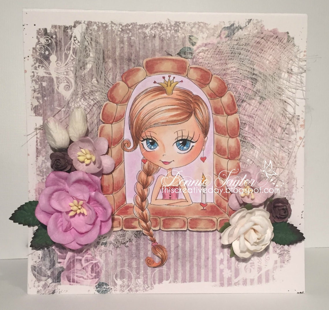 INSTANT DOWNLOAD Digital Digi Stamps Princess Stamps Digital - Etsy