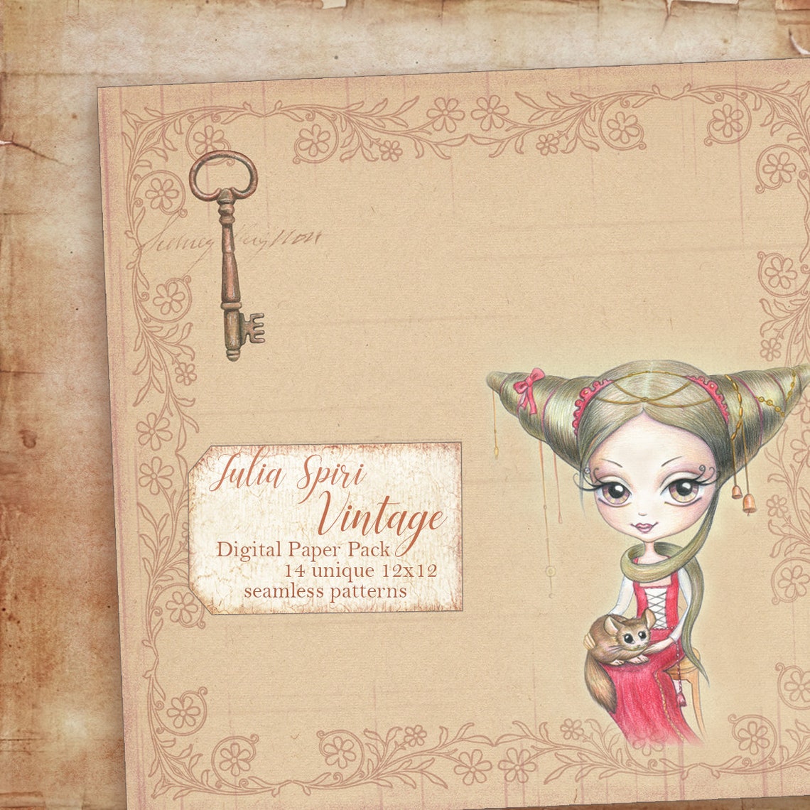 Old Digital Paper Rustic Notepad Letters Postage Stamp - Etsy