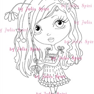 Digi Stamps, Scrapbooking Printable, Digital Stamp, Girl Stamps ...