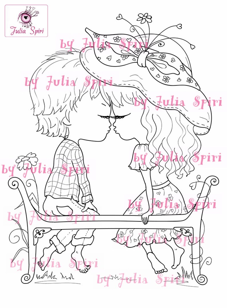 Digital Stamps Digi Stamp Love Stamps Coloring Pages - Etsy UK