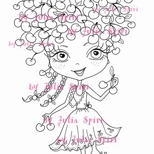 Digital Stamps, Digi Stamp, Coloring Pages, Digital Doll, Fruity ...