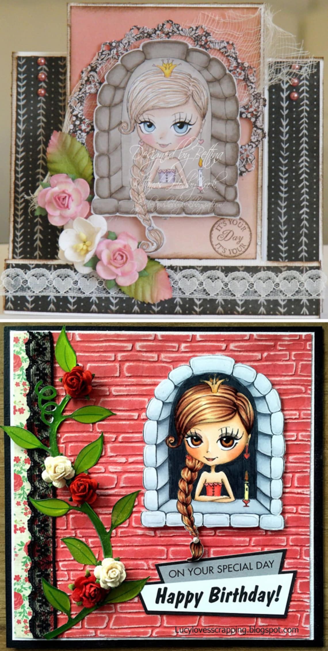 INSTANT DOWNLOAD Digital Digi Stamps Princess Stamps Digital - Etsy