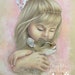 Coloring Page Digital Stamp Digi Little Cute Girl - Etsy
