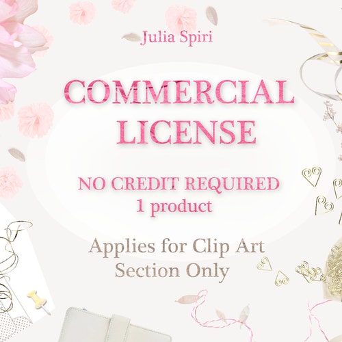 The Commercial License for Small Business NO Credit Required - Etsy