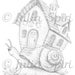 Grayscale Coloring Page, Whimsy, Fun Drawing. the Snail House - Etsy