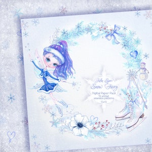 Winter Watercolor Digital Paper Pack, Seamless Patterns, Handpainted ...