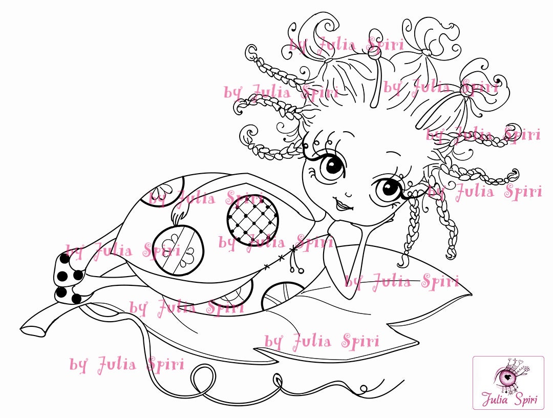 Digital Stamps Digi Stamp Coloring Pages Girl Stamp - Etsy