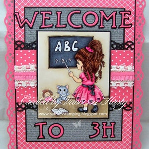 Digi Stamps, Scrapbooking Printable, Digital Stamp, Girl Stamps, Back ...