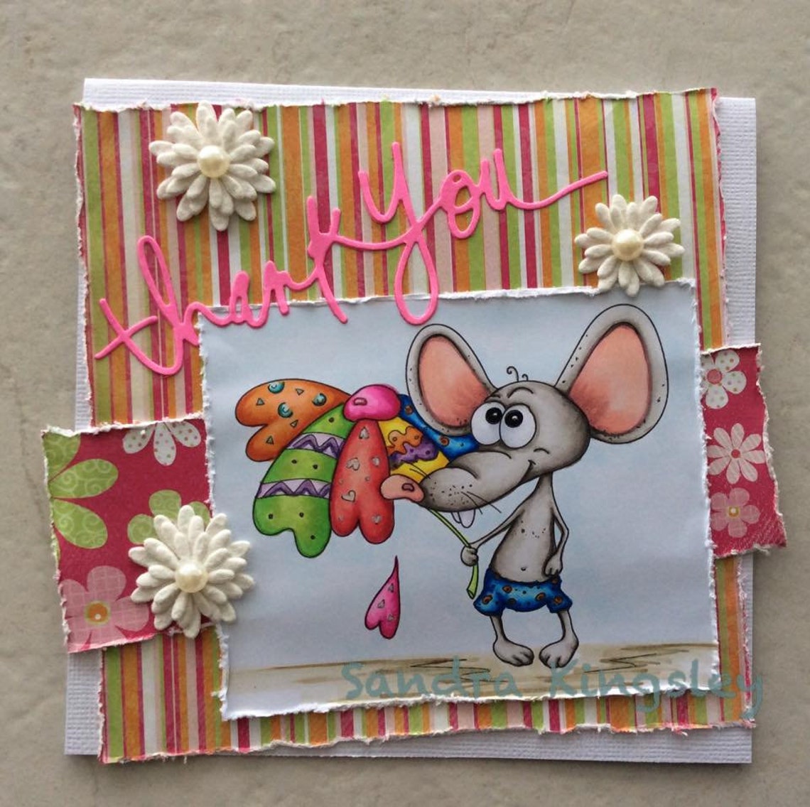 Coloring Pages Digital Stamp Digi Mouse Whimsical - Etsy