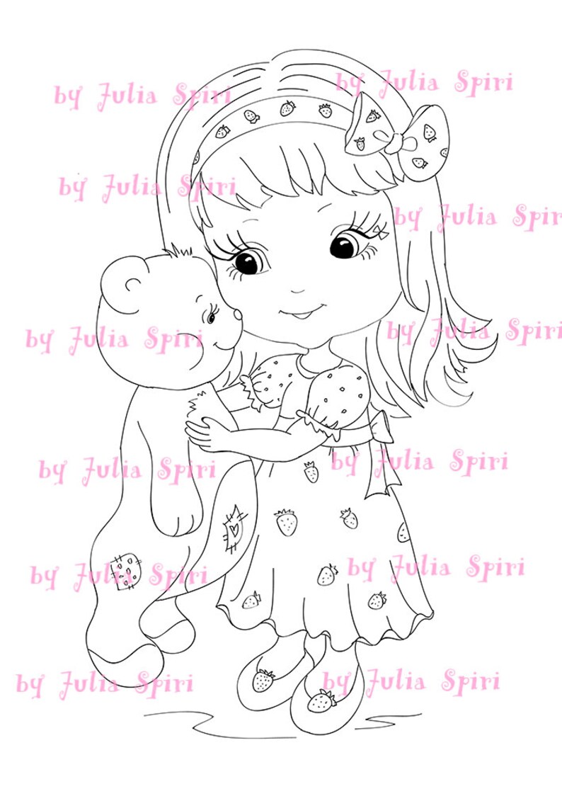 INSTANT DOWNLOAD Digital Stamps Digi Stamps Coloring Pages | Etsy