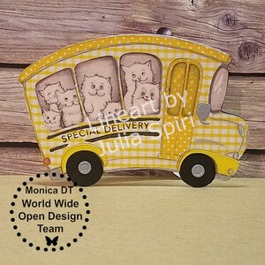 Back to School Coloring Page, Digital Stamp, Digi, Cats, Pupil, School ...