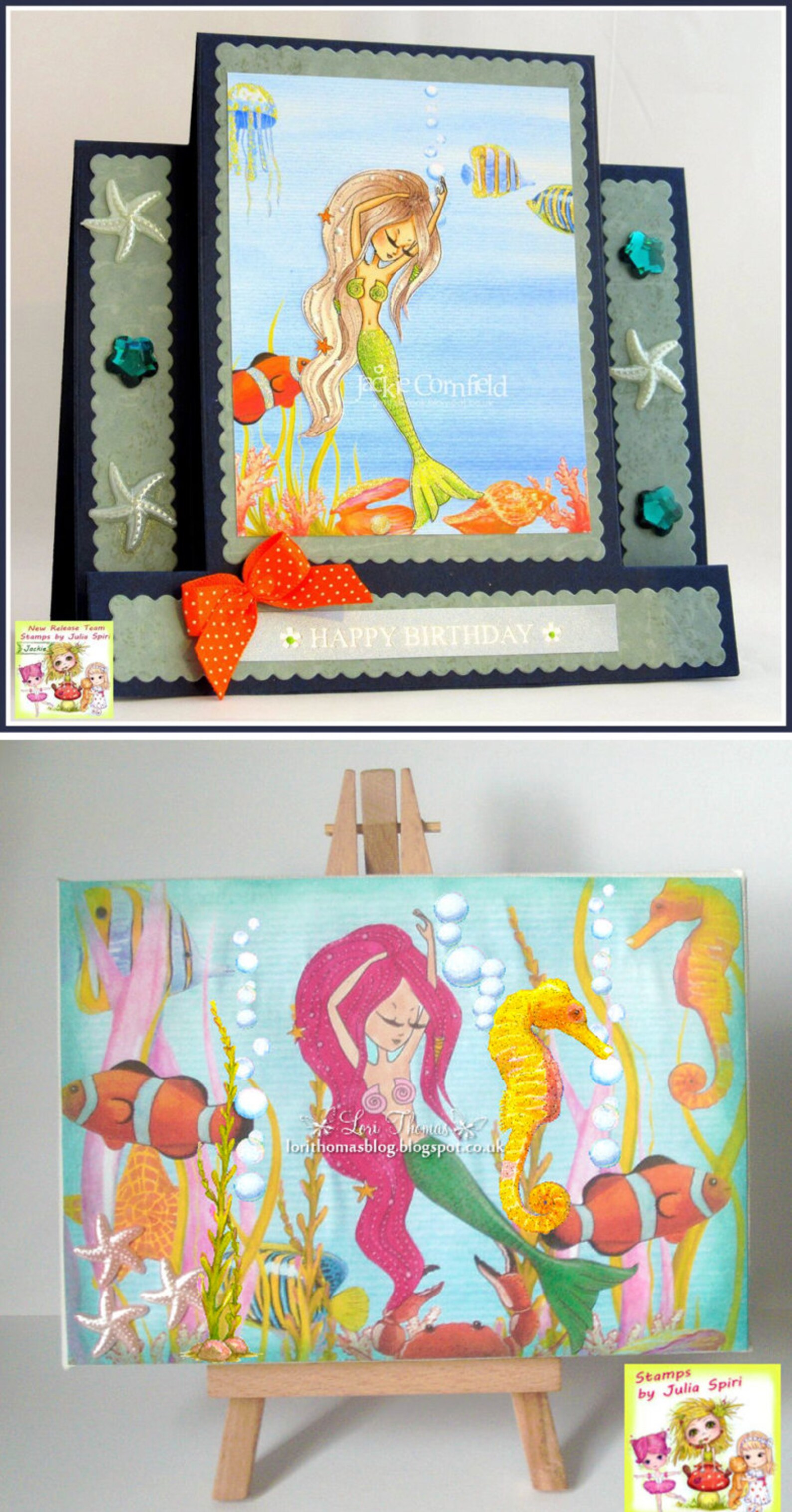 Mermaid Digital Stamps Sea Stamps Siren Little Mermaid | Etsy