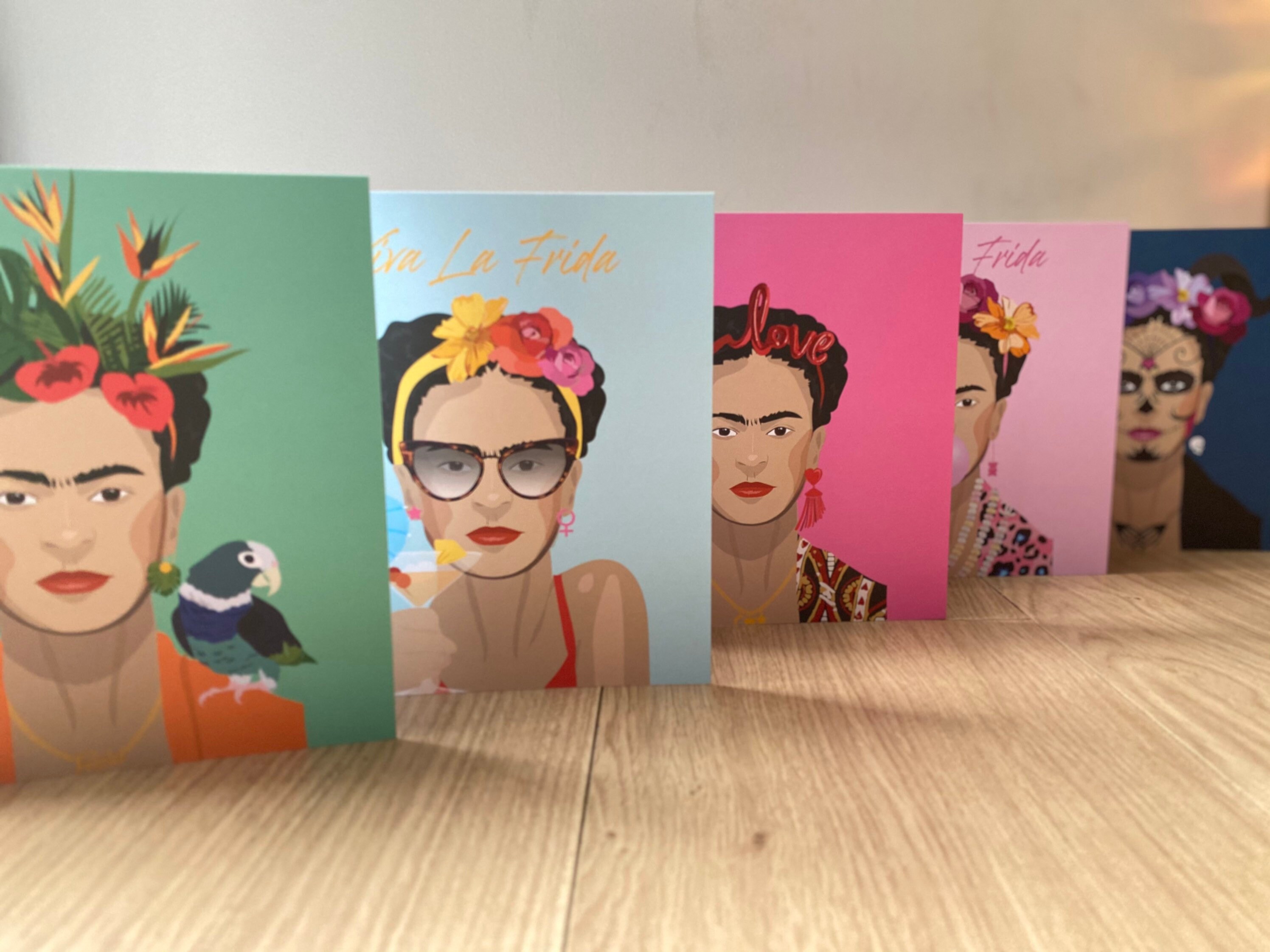 5 Pack Frida Kahlo Art Greeting Cards Mexican Artist Cards - Etsy
