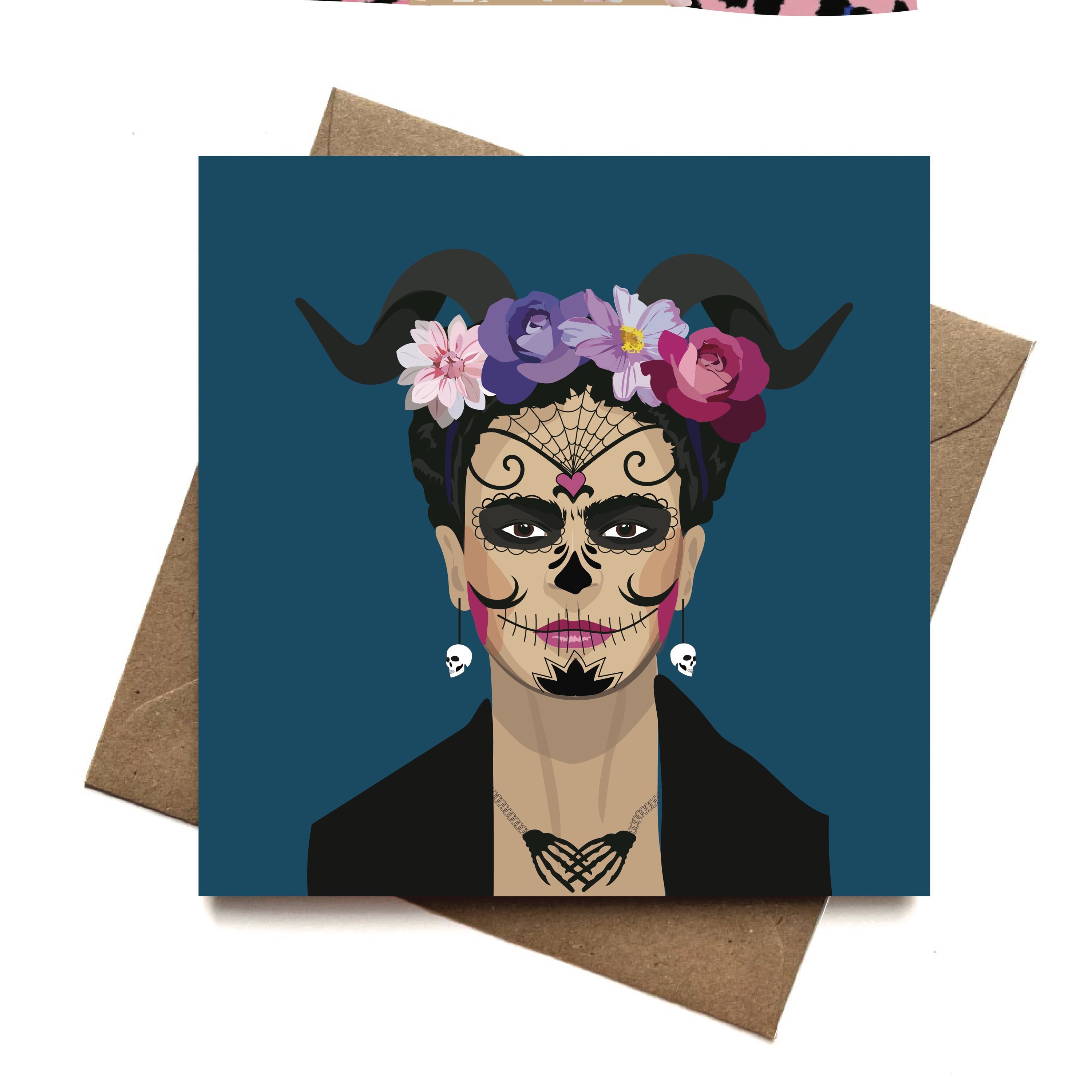 5 Pack Frida Kahlo Art Greeting Cards Mexican Artist Cards - Etsy